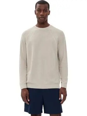 StüSsy Colorblocked Raglan Knit Crew - Brick | Editorialist
